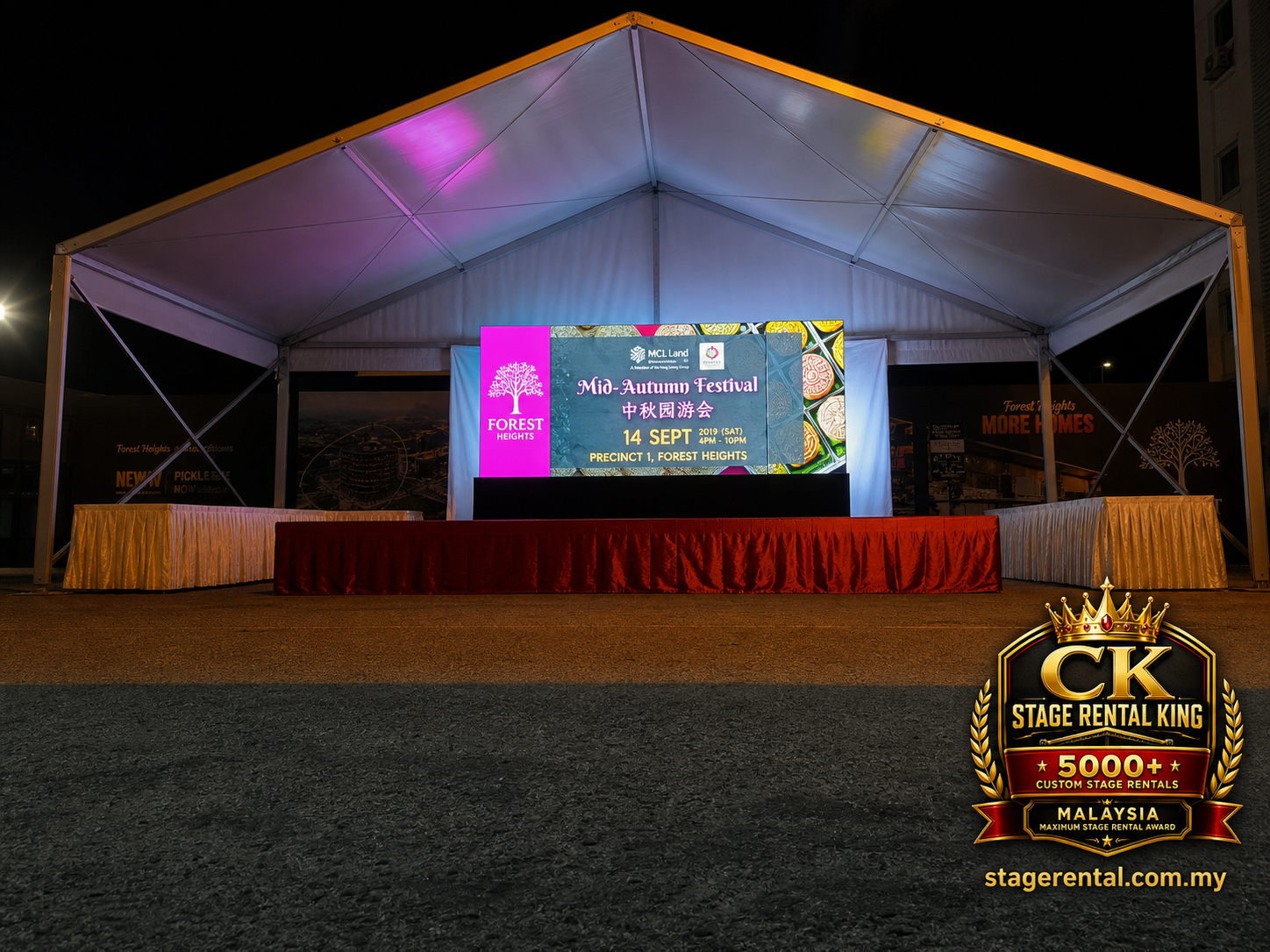 Corporate Event Stage Rental Malaysia | CK Stage Rental King Malaysia